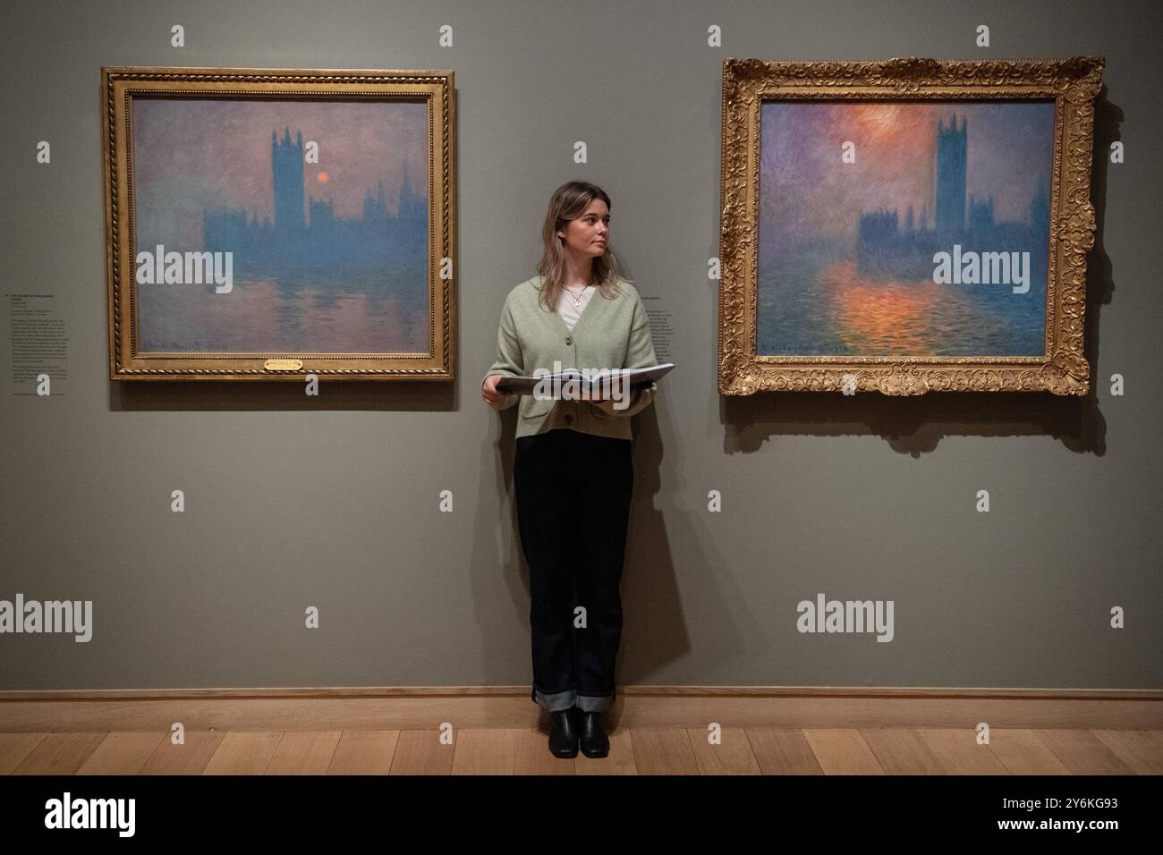 London, England, UK. 26th Sep, 2024. Claude Monet's paintings are seen ...