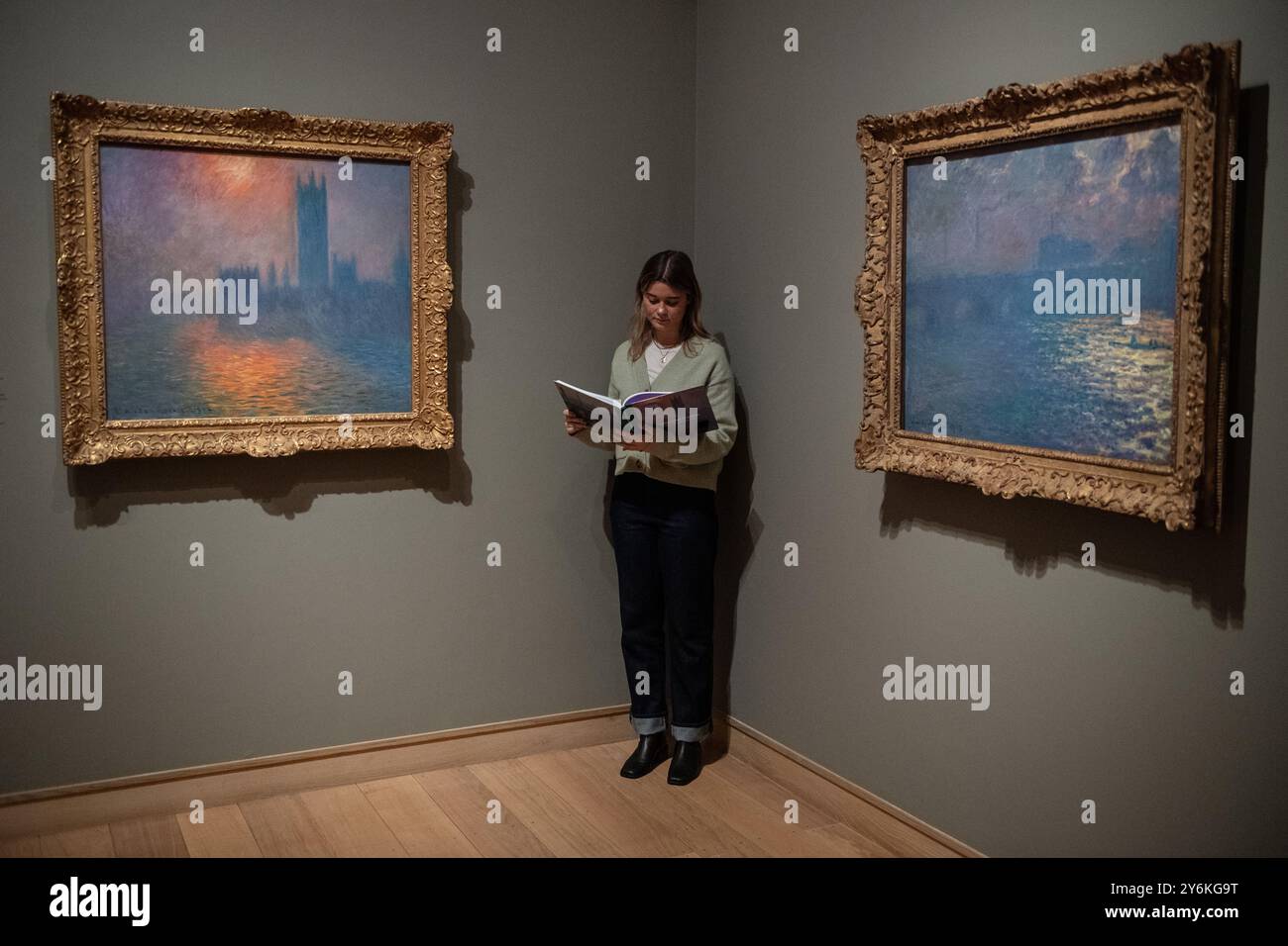 London, England, UK. 26th Sep, 2024. Claude Monet's paintings are seen ...