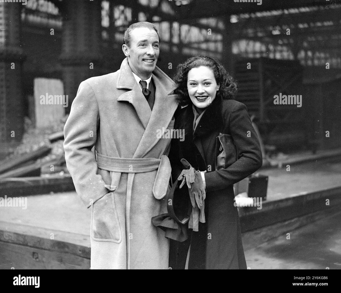 At Waterloo Station on his return from Johannesburgh. Mr Teddy Joyce ...