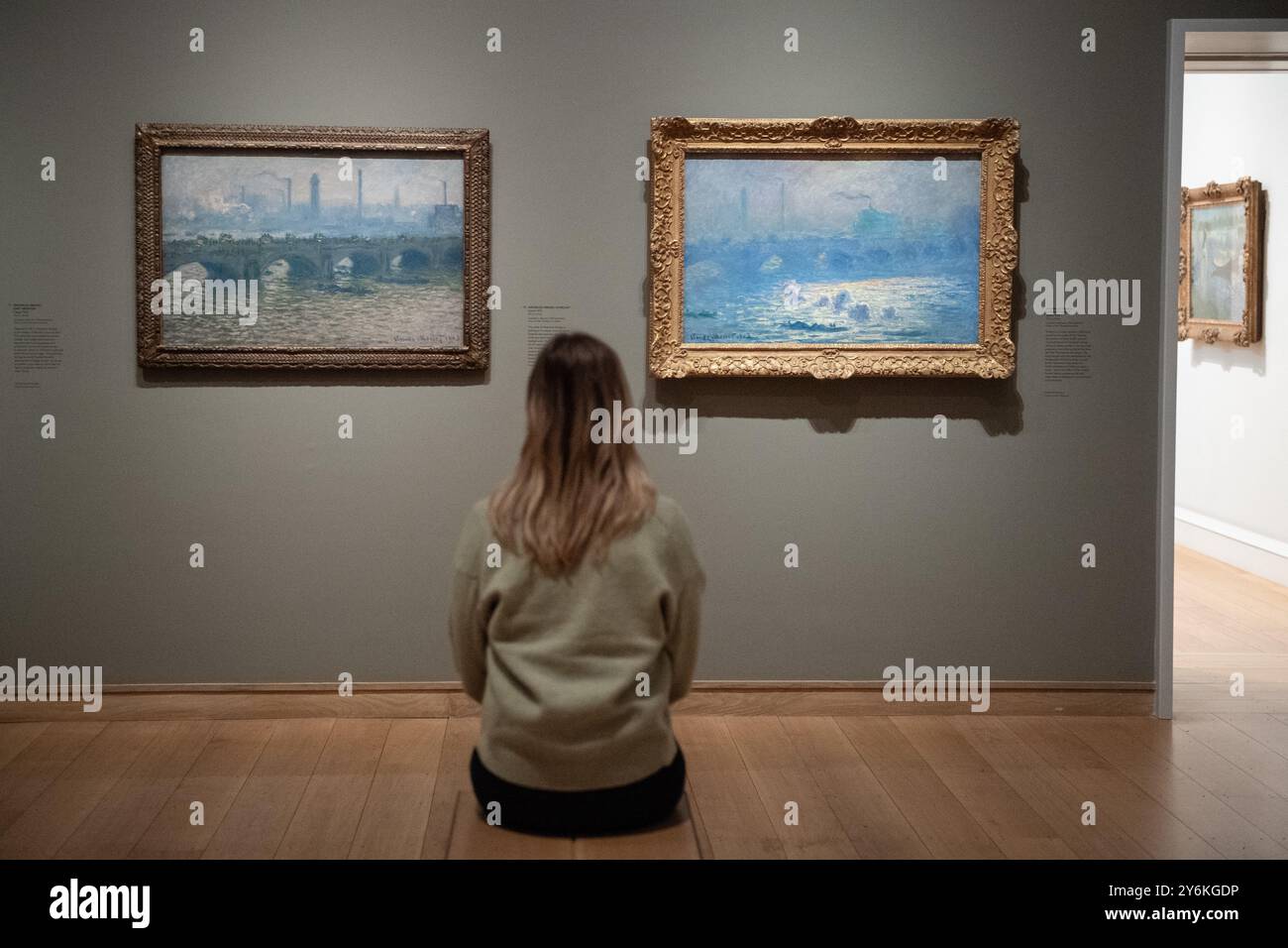 London, England, UK. 26th Sep, 2024. Claude Monet's paintings are seen ...
