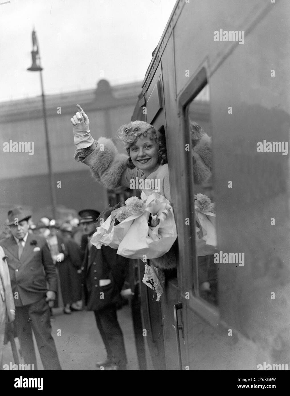 At Waterloo Station - Miss Aileen Marson - film and stage actress ...