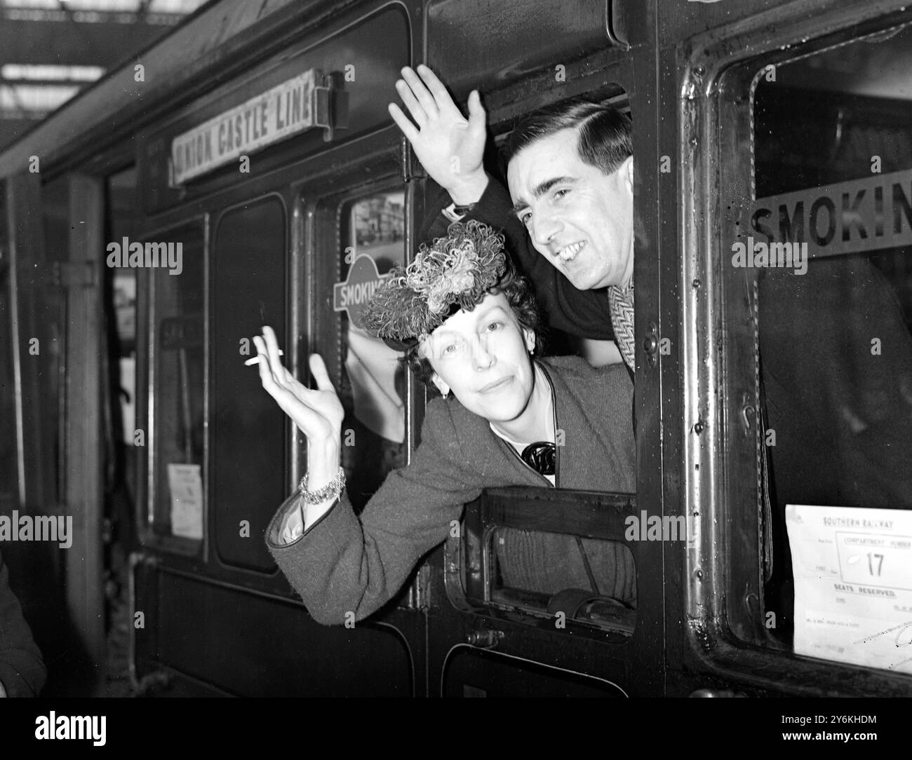 At Waterloo Station leaving for South Africa. Mr and Mrs Colin Gill ...