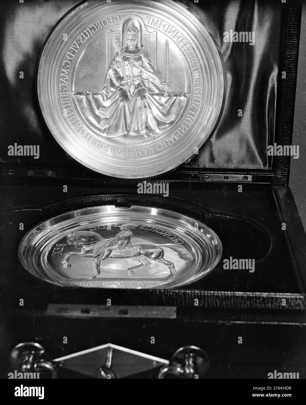 The new Great Seal of England for the reign of George VI The seals are ...