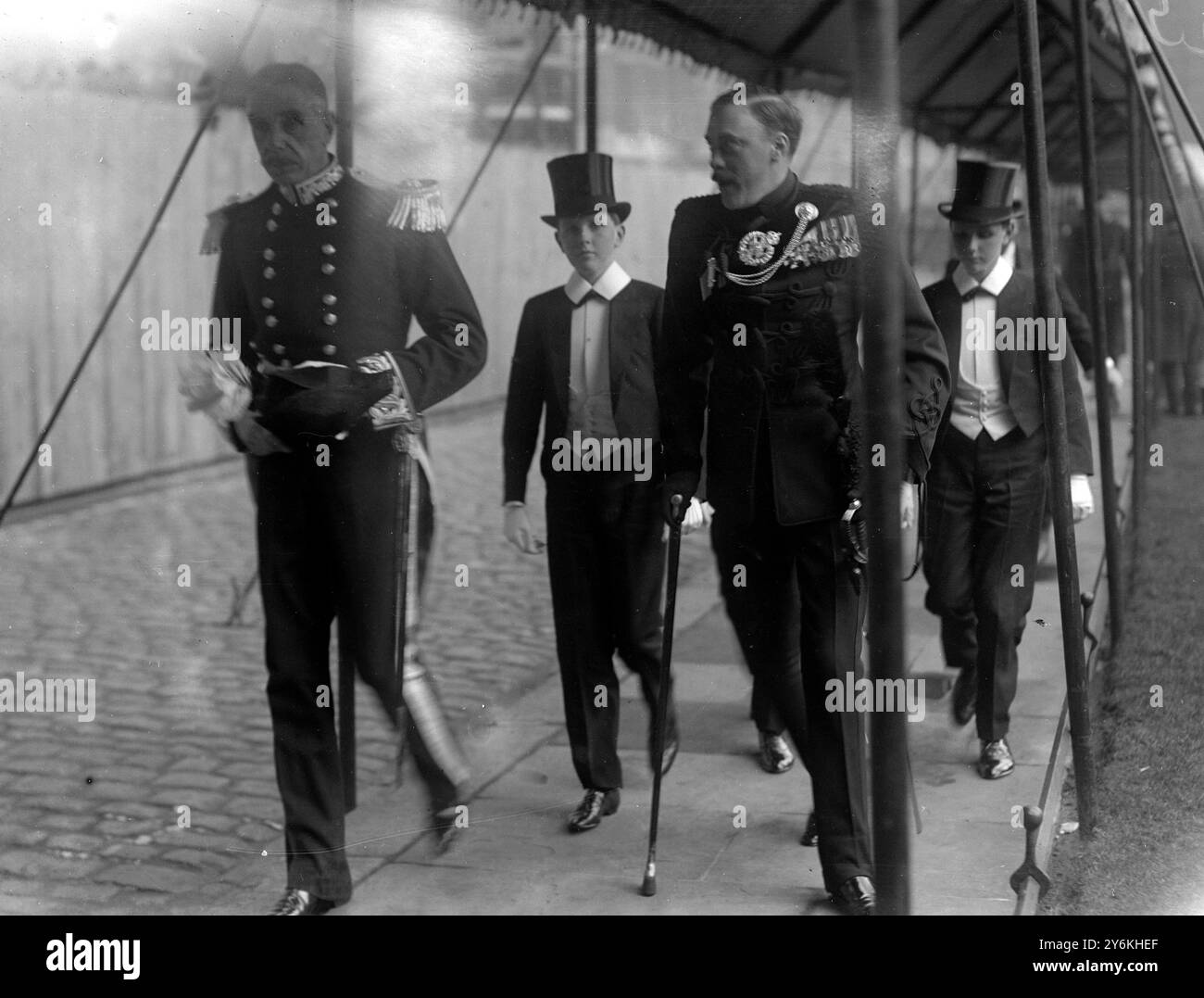 Honourable Edward Lascelles (On crutches). Edward Lascelles, 1st Earl ...