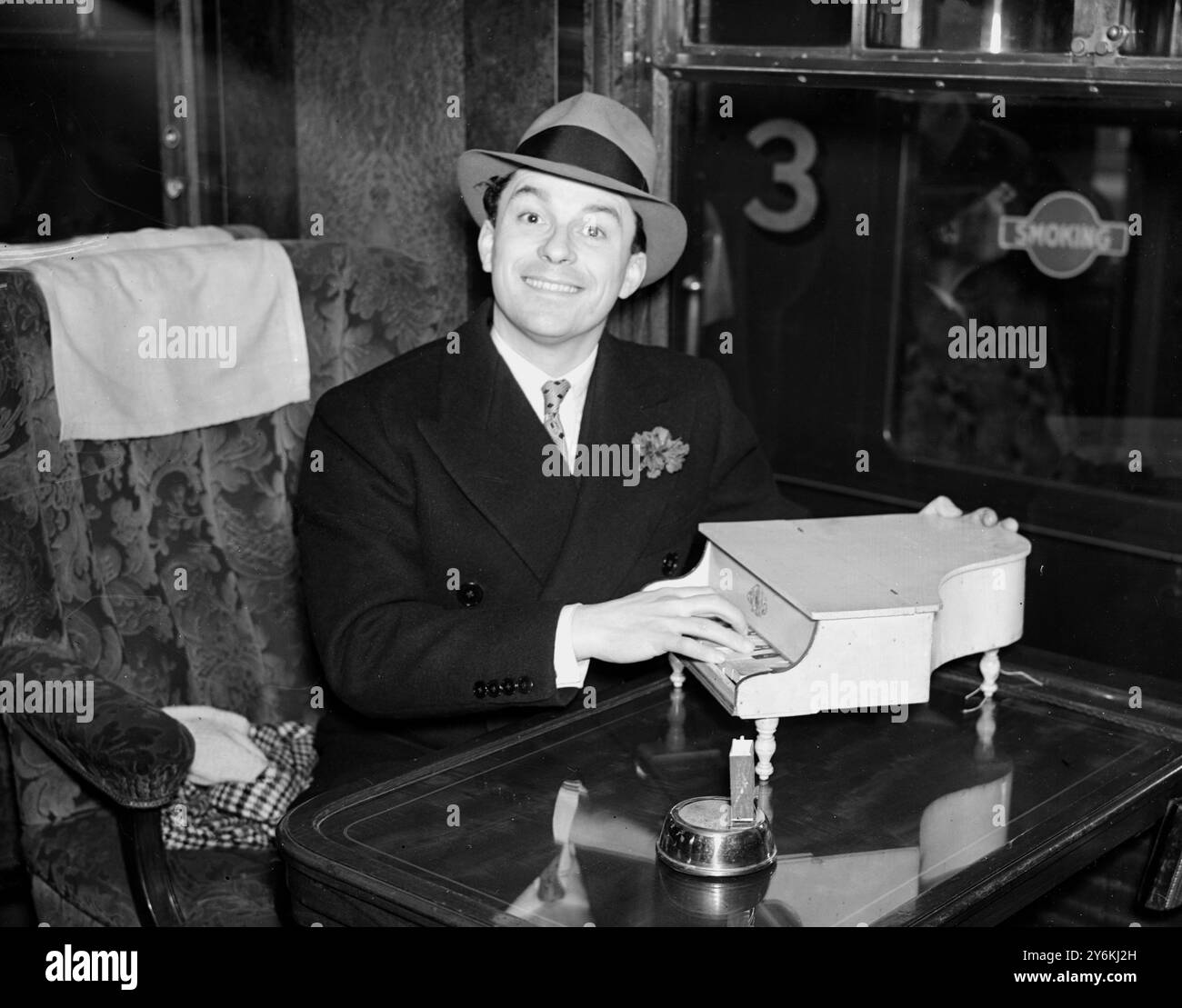 Billy Milton, The band leader leaving Waterloo Station for New York on ...