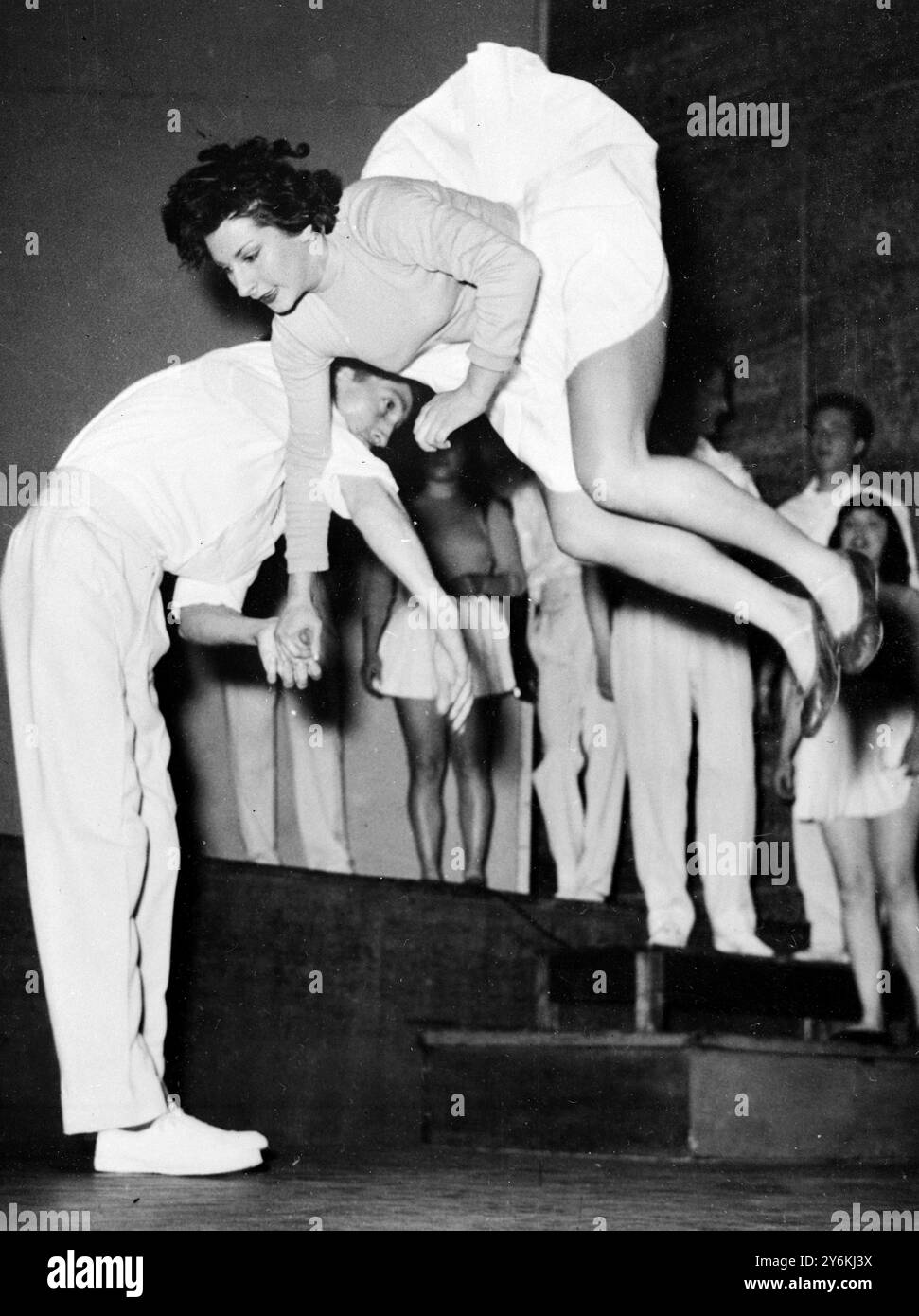 Jazz fans in Munich Germany,watching French and German Be-Bop dancers ...