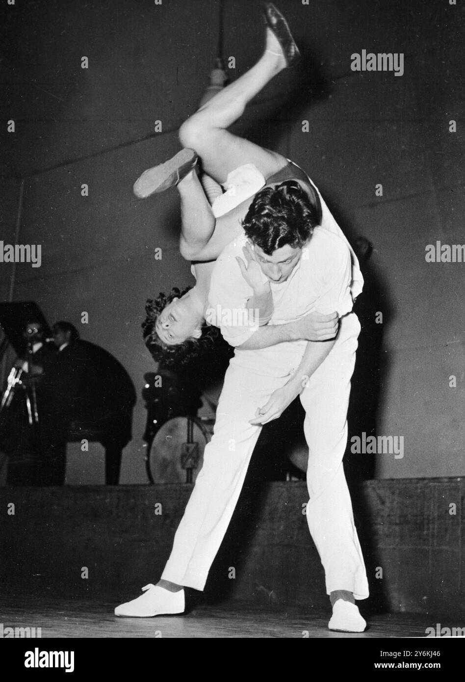 Jazz fans in Munich Germany,watching French and German Be-Bop dancers ...