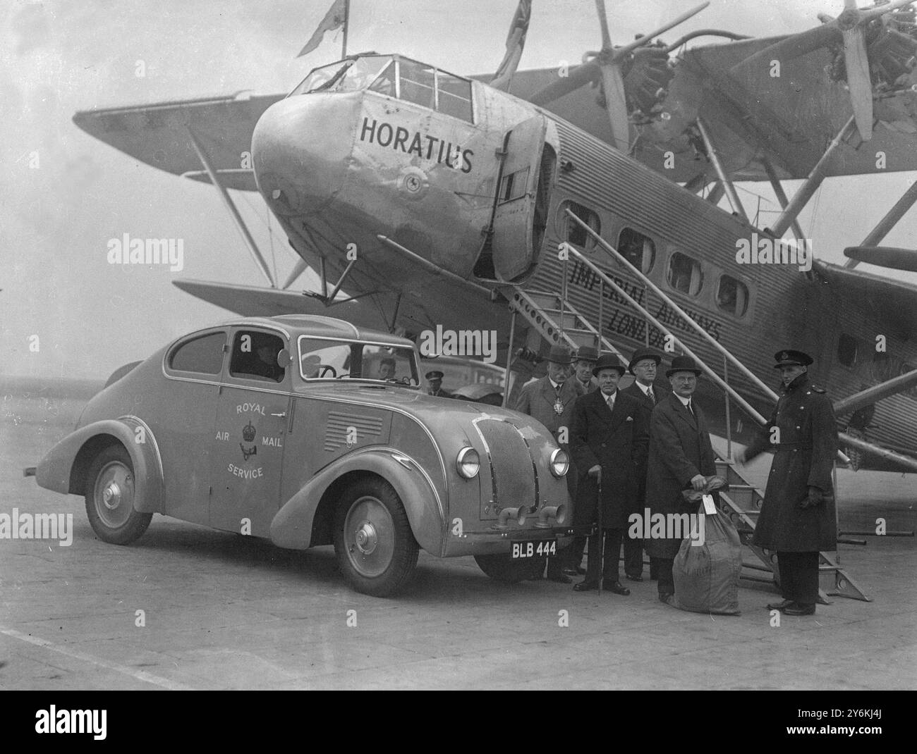 The new Post Office streamlined Air Mail car was used for the first ...