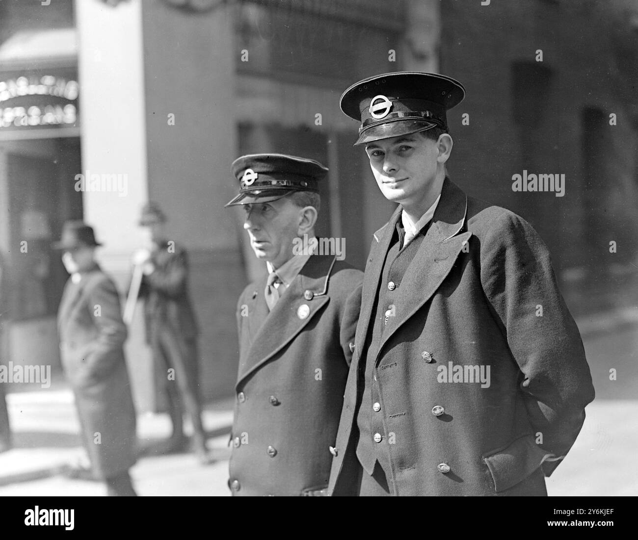 A typical "Underground" Motorman and Guard during the enquiry at London ...