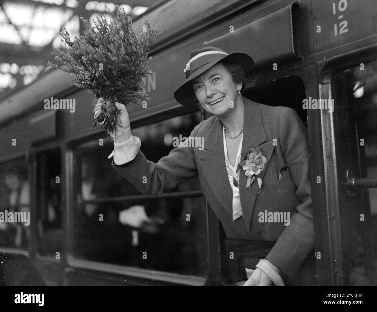 At Waterloo on leaving for Canada is Miss Jenny Morris, "London Mother ...