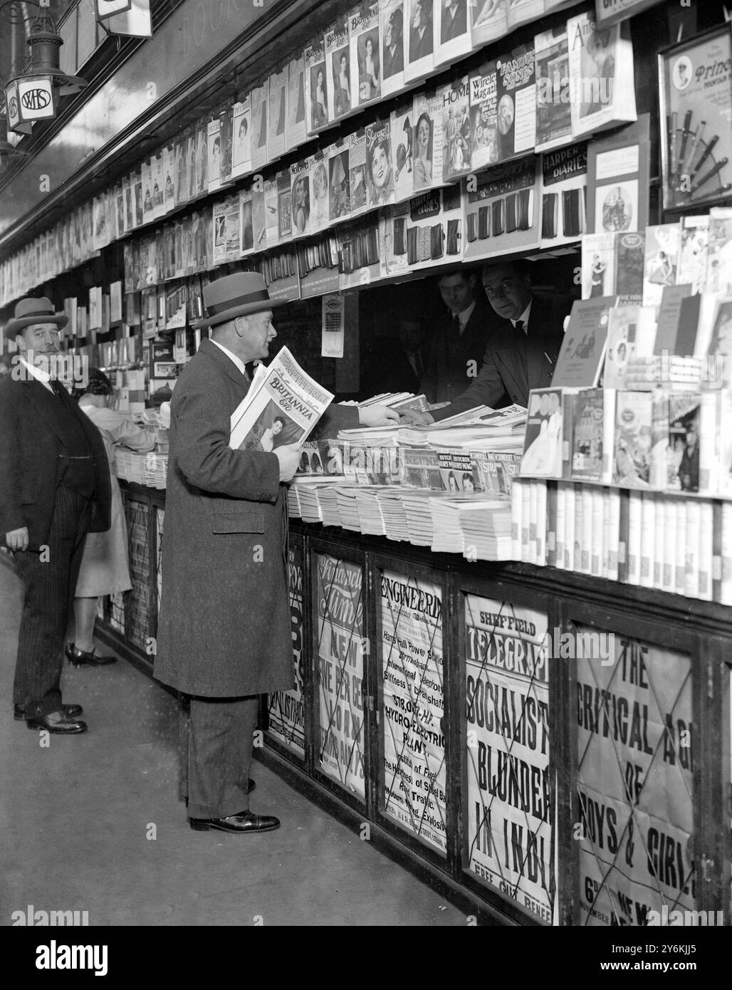 At King's Cross Station, London. News agents at King's Cross. 4 ...