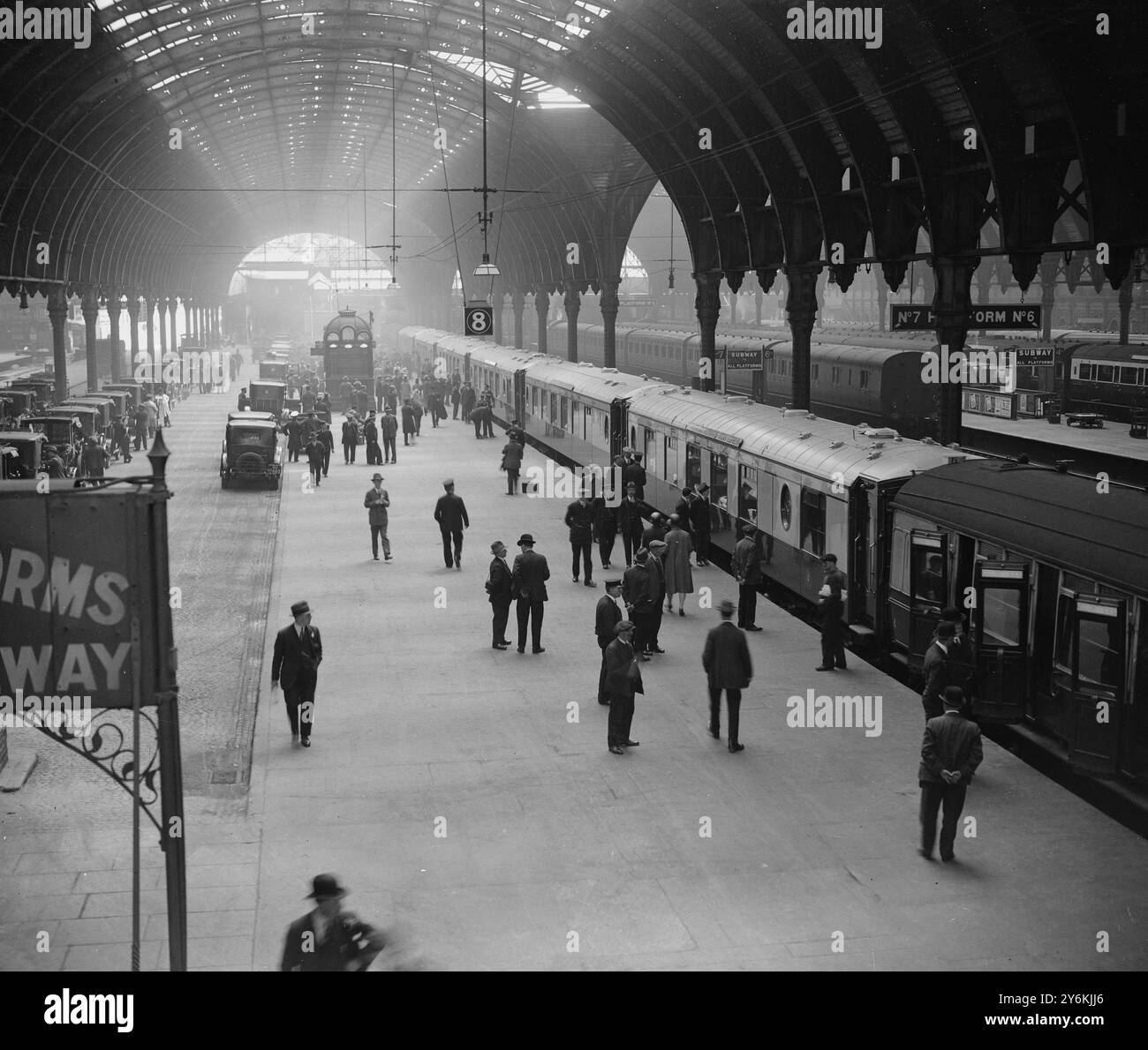 At Paddington. General view of Paddington Station, showing first ...