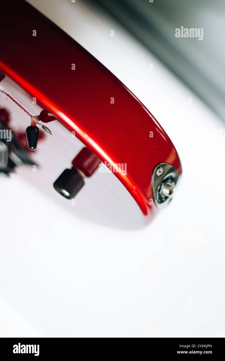 Back view electric guitar isolated hi-res stock photography and images ...