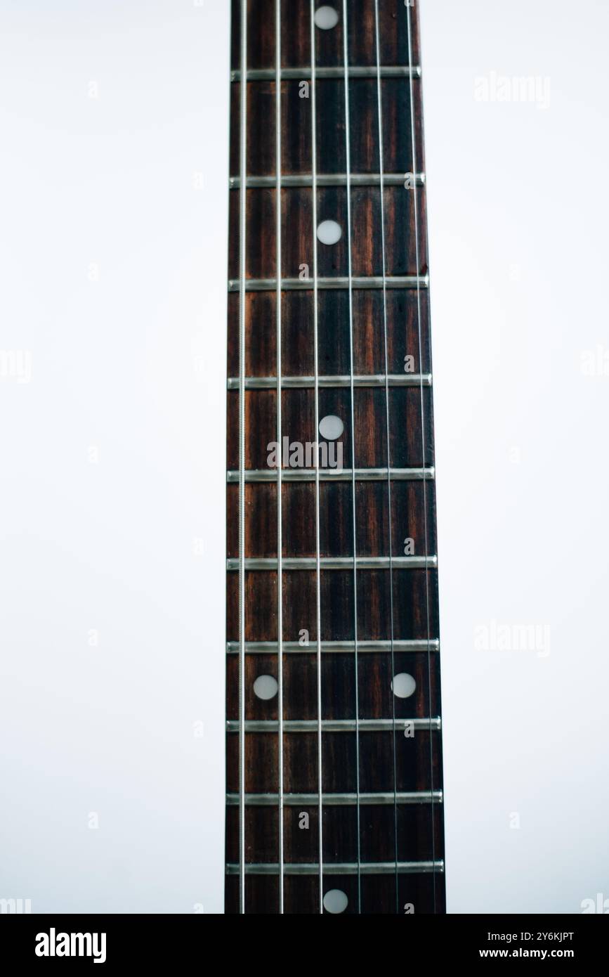 electric black guitar neck close up Stock Photo - Alamy