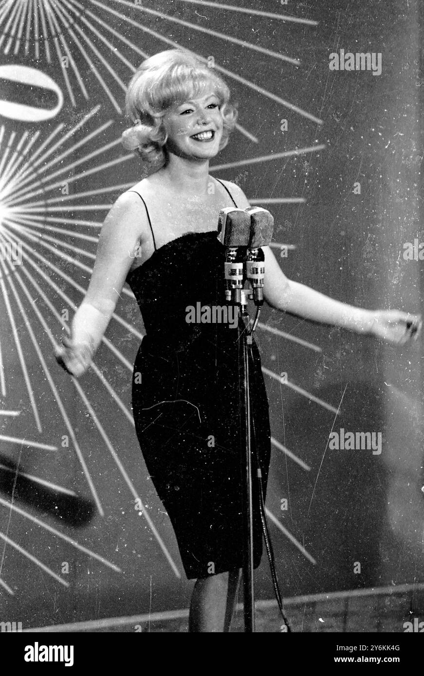 Naples, Italy: 24 year old British singer, Kathy Kirby, singing "I ...