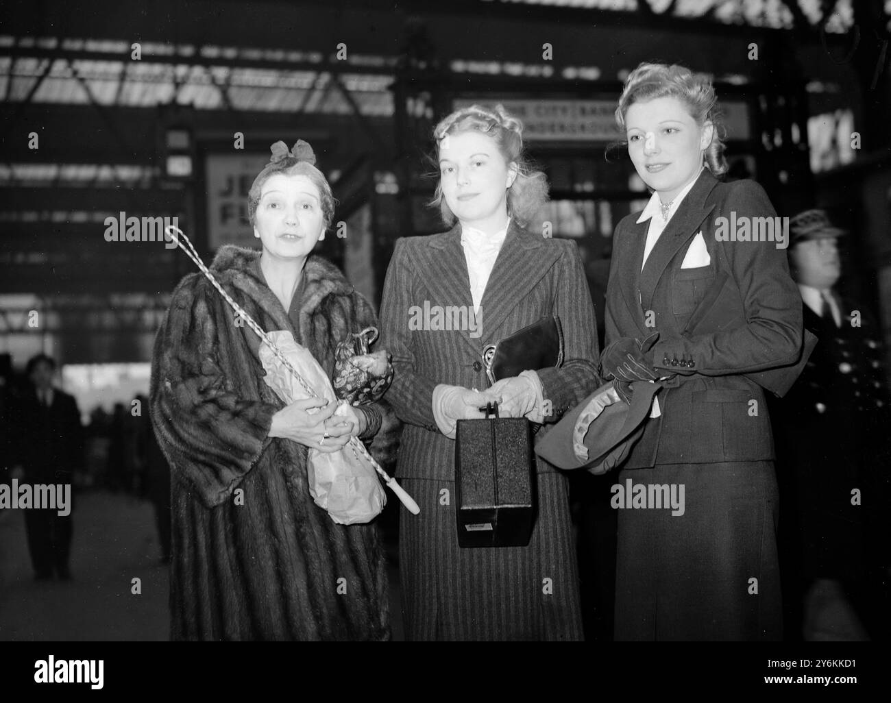 The Ranee of Sarawak and her daughters at Waterloo Station on 5 May ...