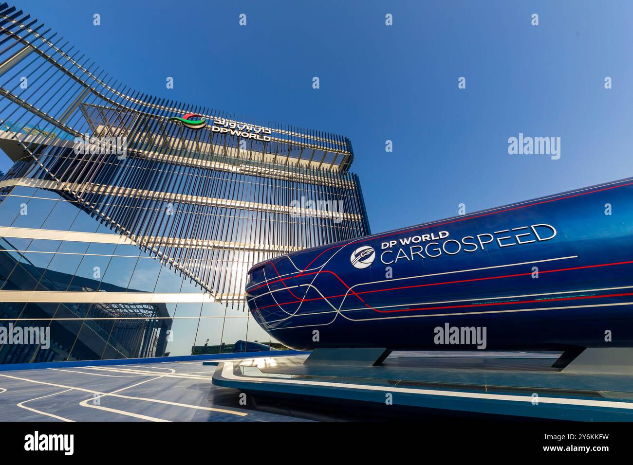 United Arab Emirates, Dubai, Expo 2020. DP World. Virgin Hyperloop One ...