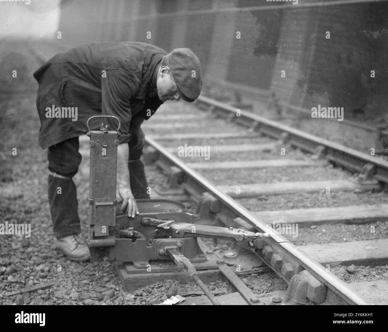 At King's Cross. Fog signalling device at King's Cross. The Machine in ...
