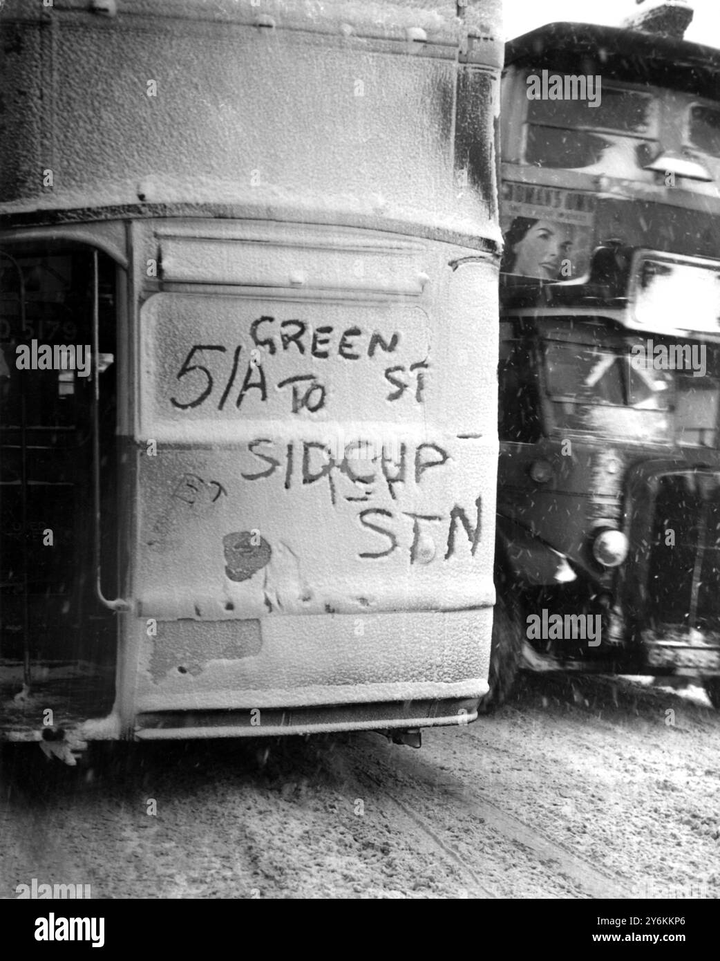 Snow indicators for a snow covered bus: a picture that tells its own ...