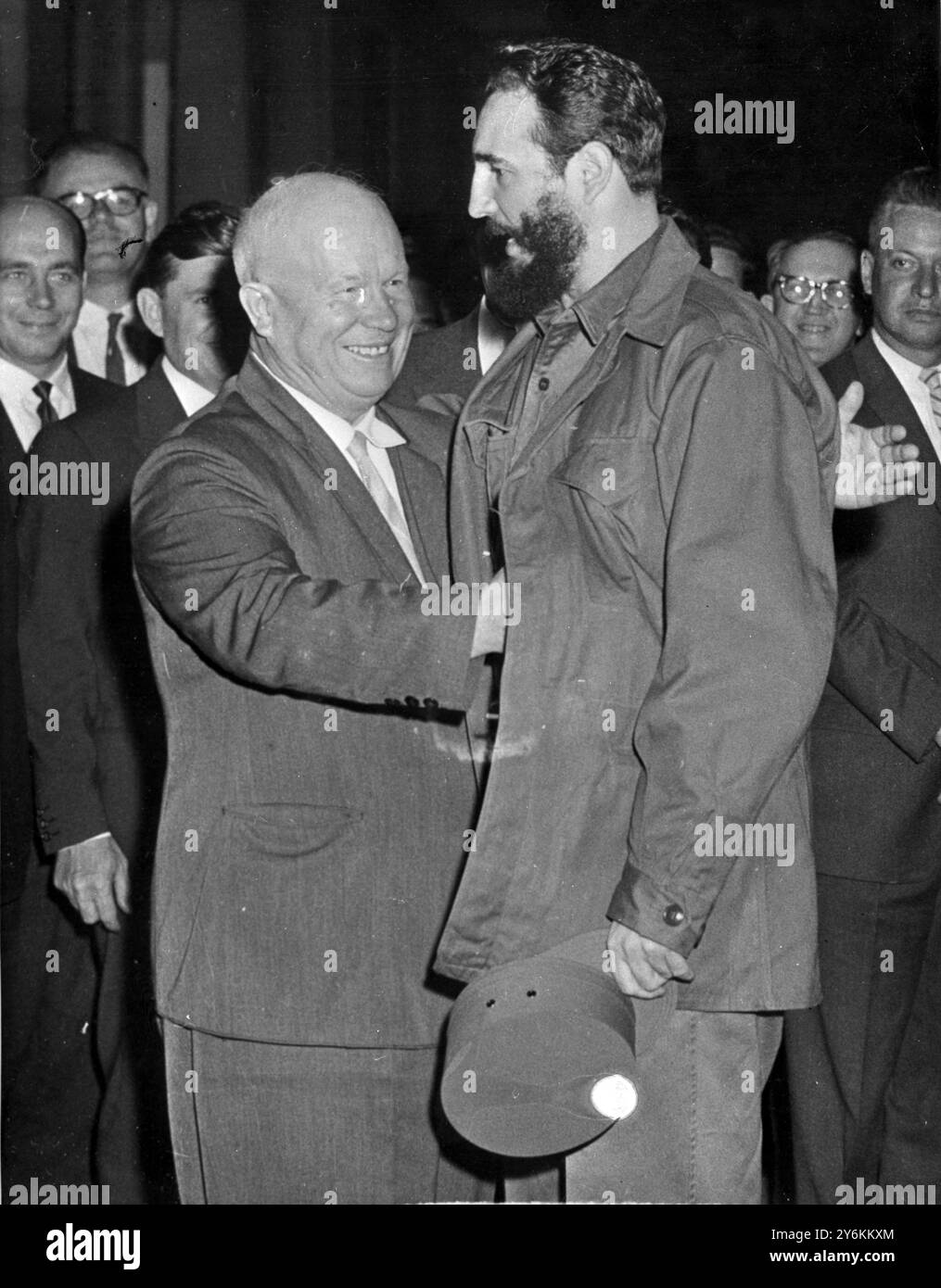Communist leaders embrace - New York - 21 September 1960 Cuban Premier ...