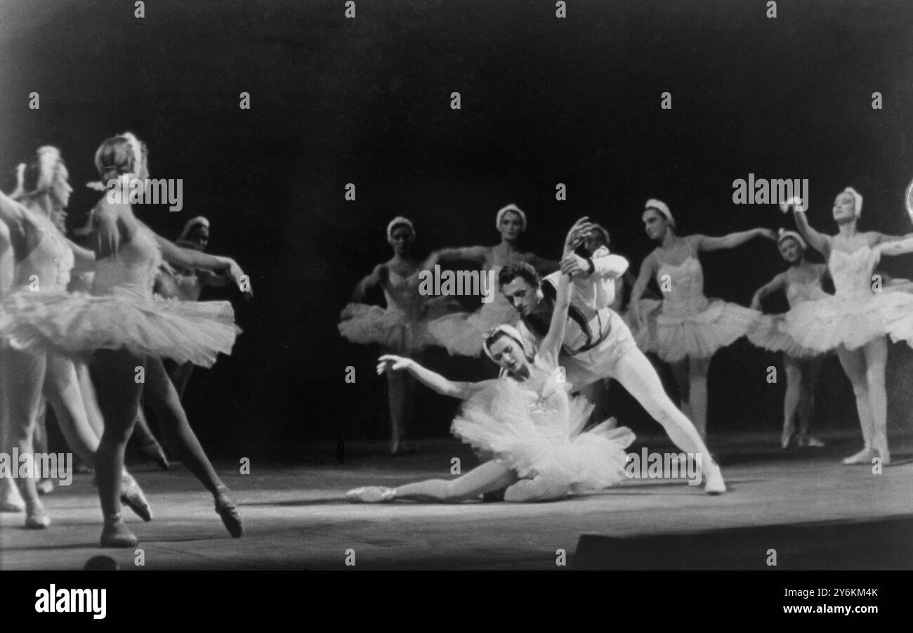 Beryl Grey dancing during her first appearance at the Bolshoi Theatre ...