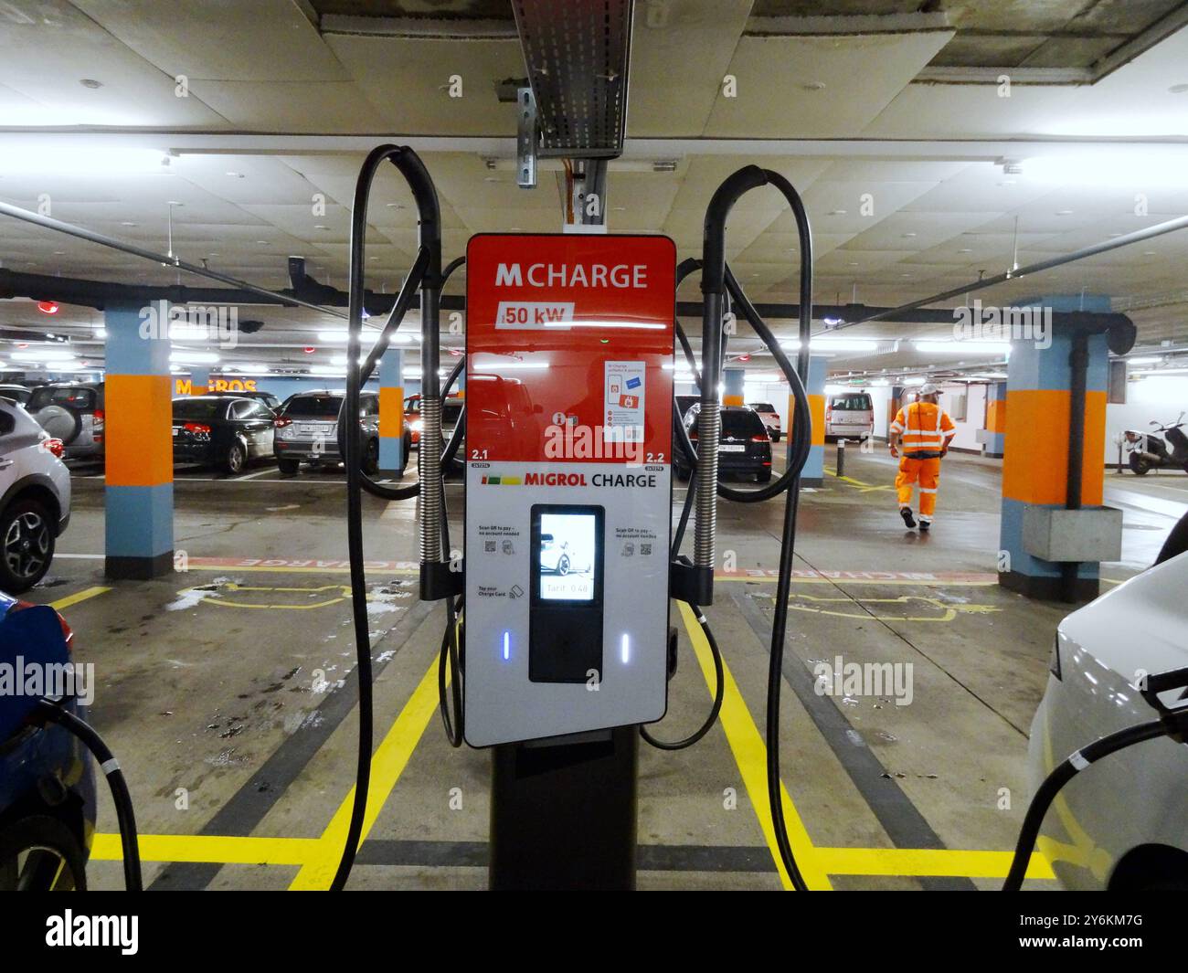 26.09.2024 LU.Elektroauto Ladestationen Bild: Migros M Charge ...