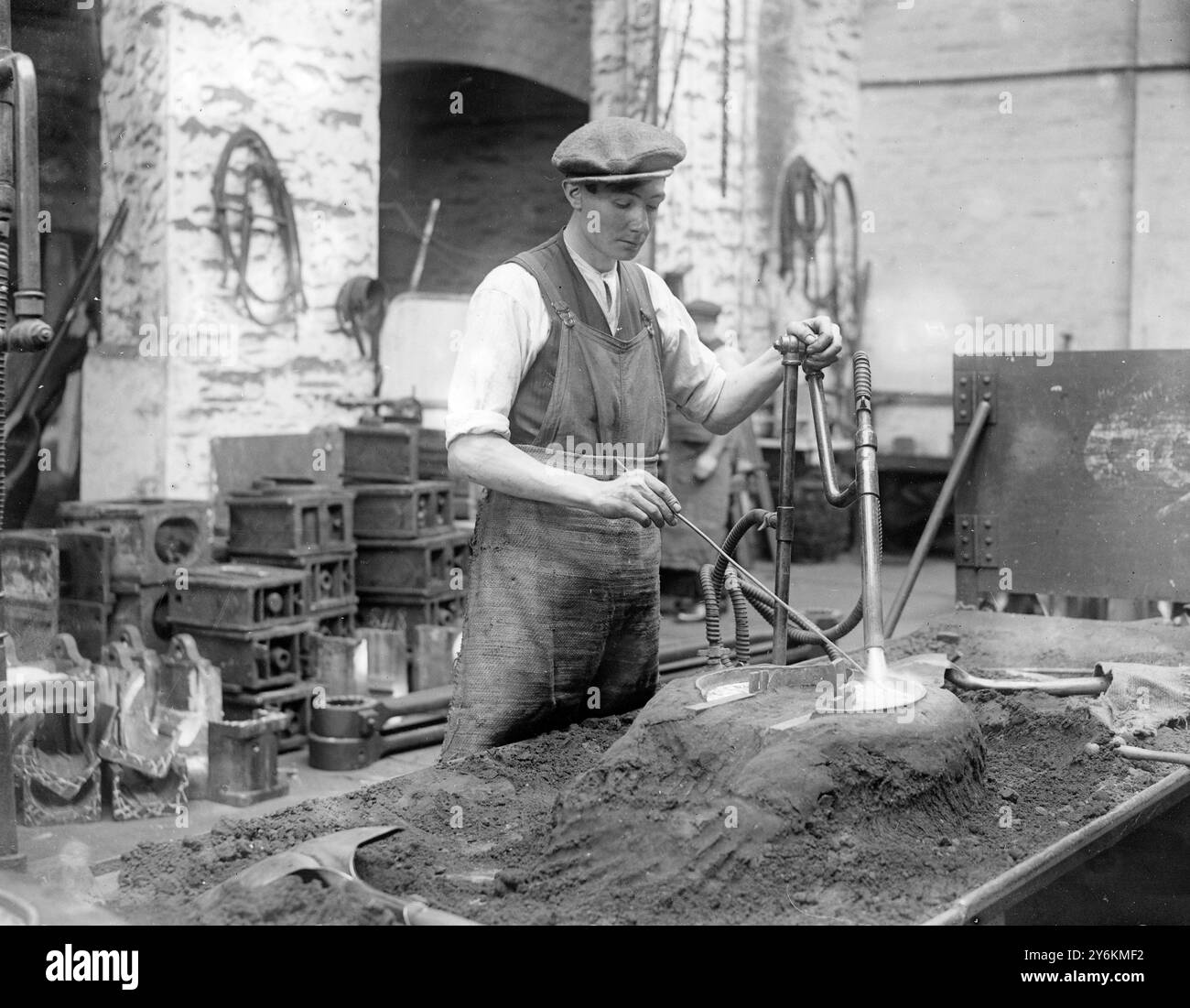 At The Great Western Railway Loco works at Swindon. Running White metal ...