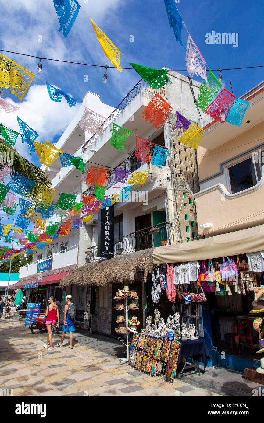Mexico, Quintana Roo state, Riviera Maya, Playa del Carmen Stock Photo ...