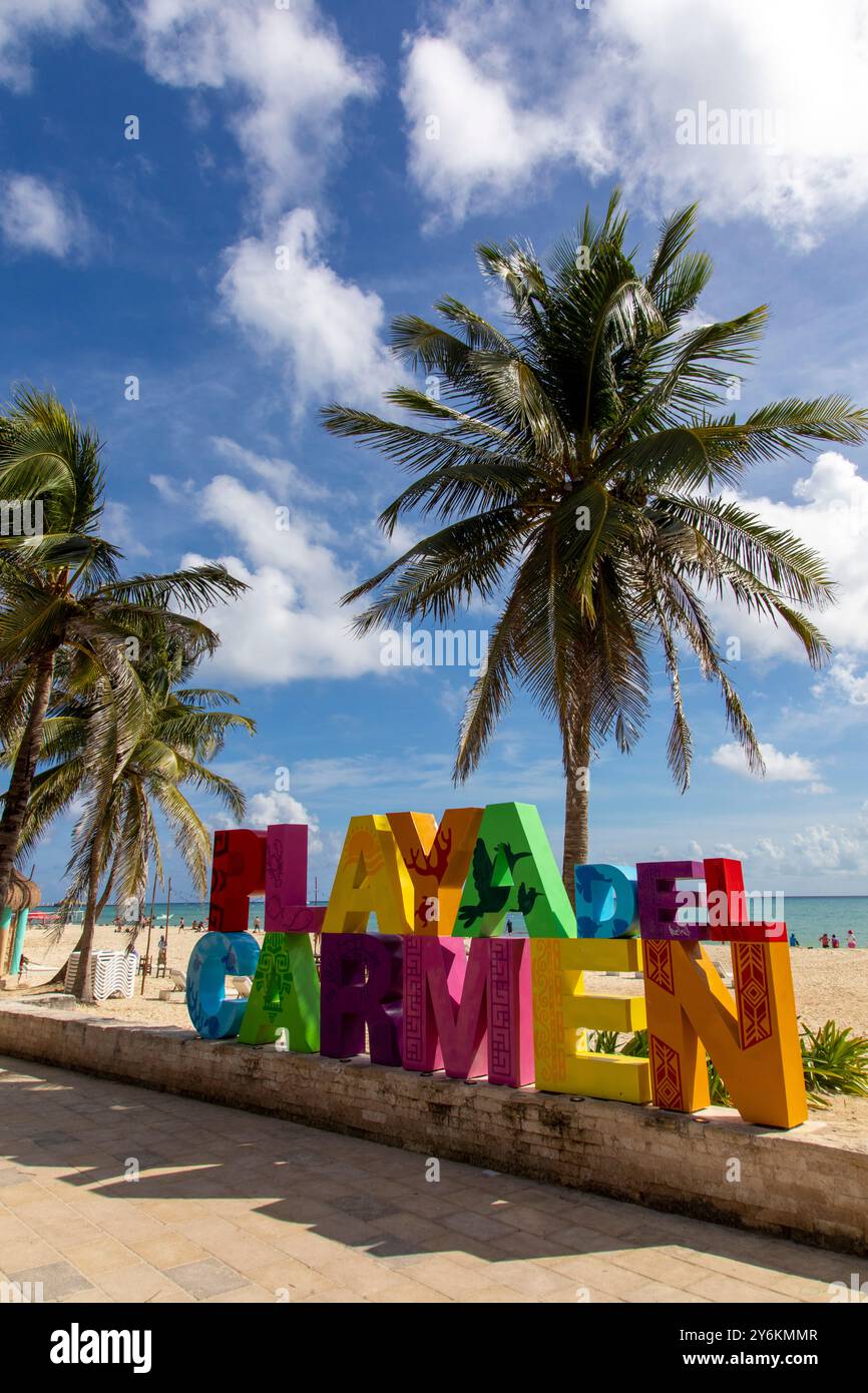 Mexico, Quintana Roo state, Riviera Maya, Playa del Carmen Stock Photo ...