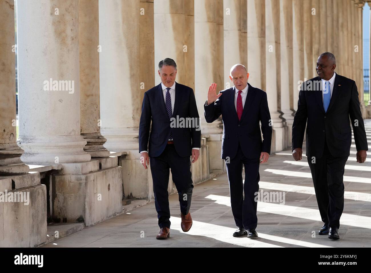 (left to right) Australian Defence Minister Richard Marles, Defence ...