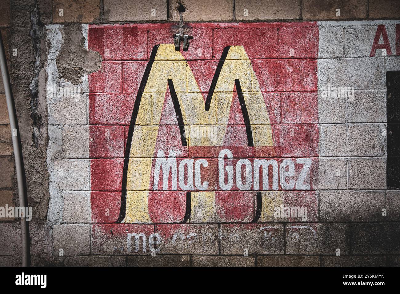 Mexico,Mac Gomez, logo, Mexican copy of McDo Stock Photo - Alamy