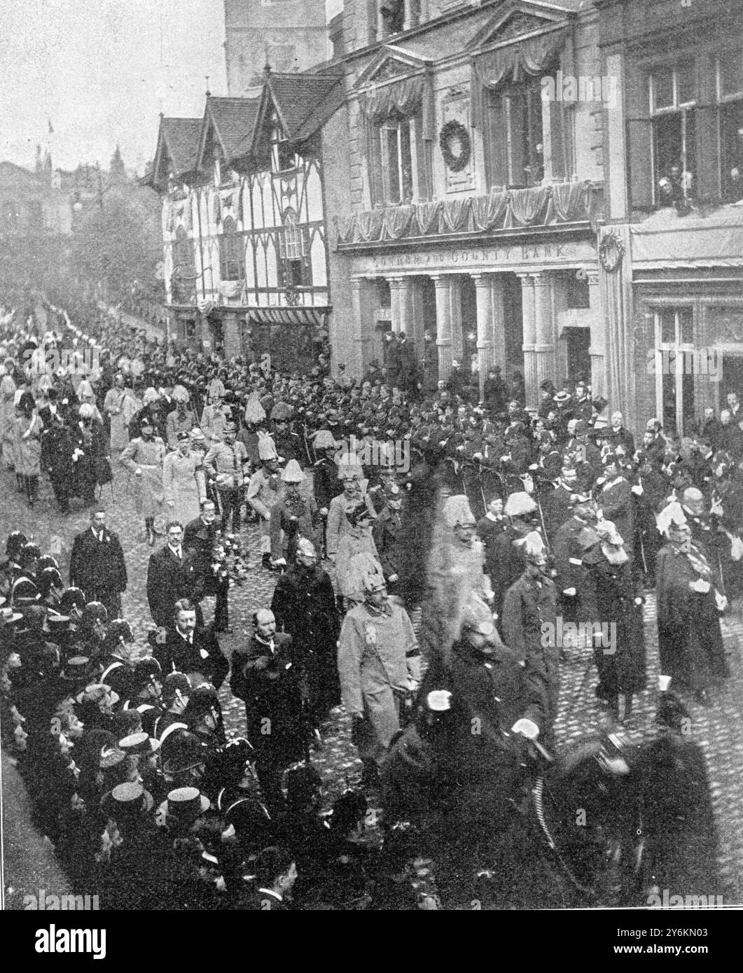 Queen Victoria's funeral. The Royal Princess in the procession at ...