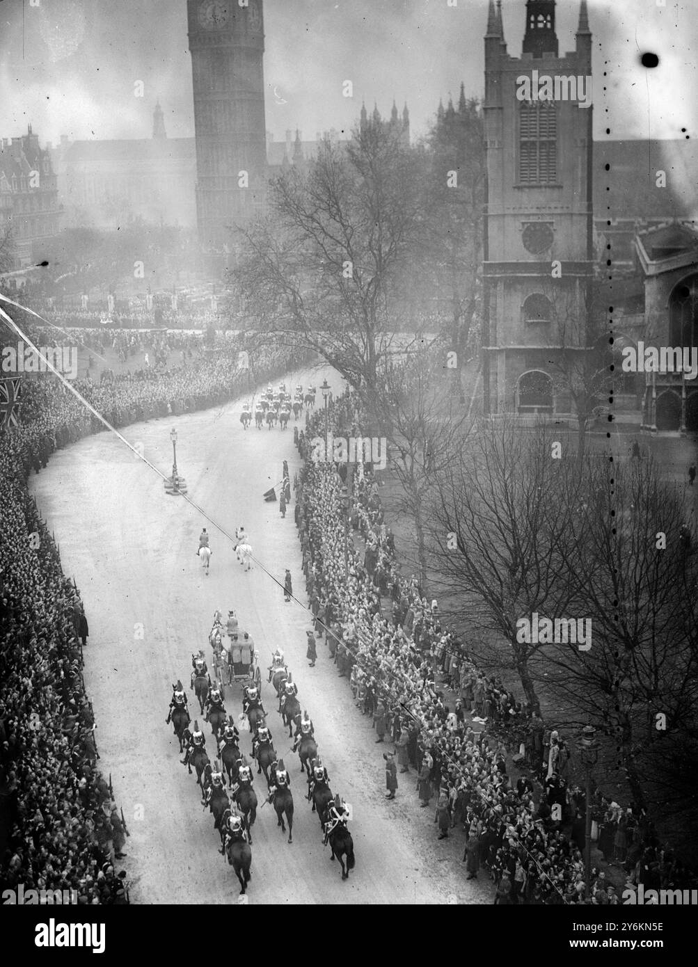 Royal Wedding. H.R.H Princess Elizabeth and Duke of Edinburgh. The bridal coach. 20 November ...