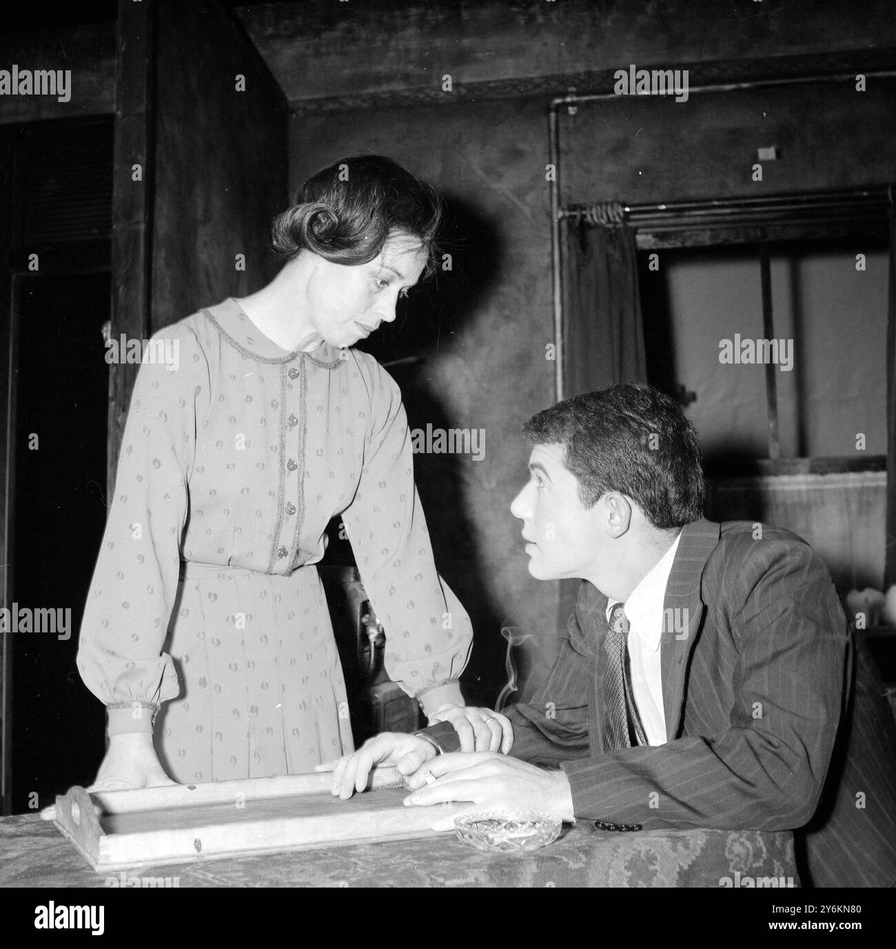 London: A mother offers her son words of comfort, Actress Kathleen Michael plays the part of ...