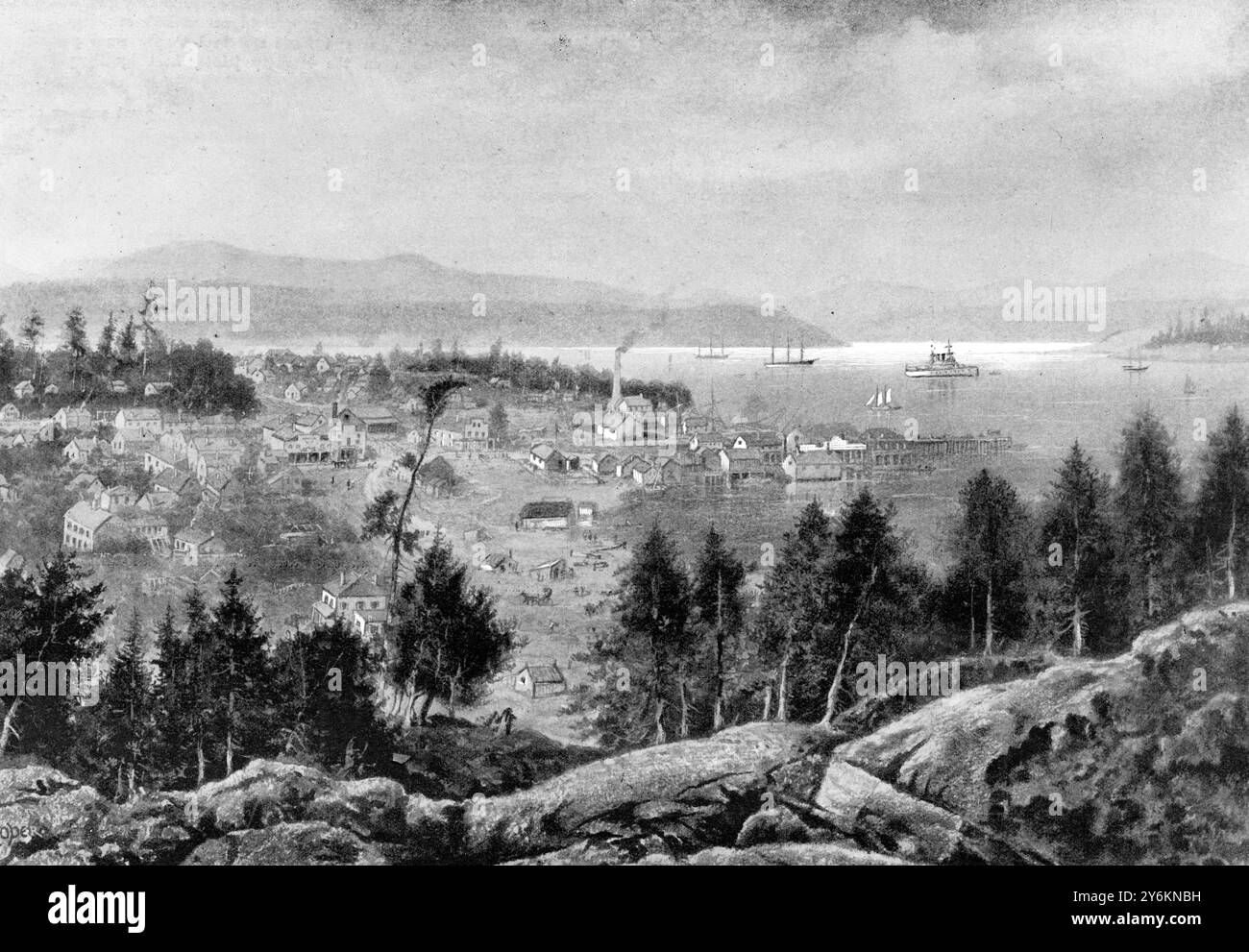 Esquimalt Harbour, Vancouver's Island, British Columbia, Our New Navel ...