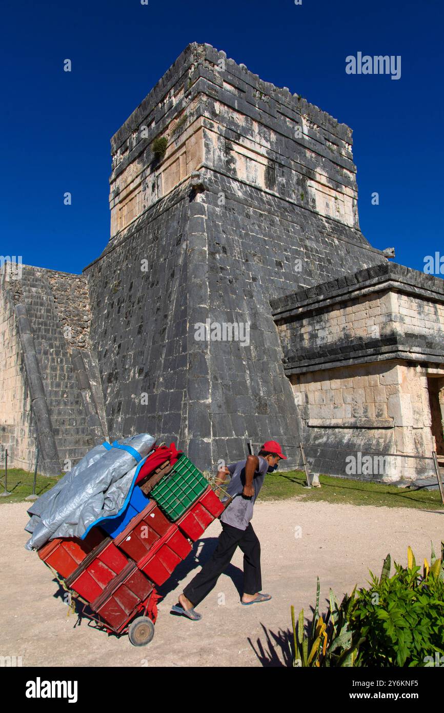 Mexico, State of Yucatan.Archaeological site of the Mayan ruins of ...