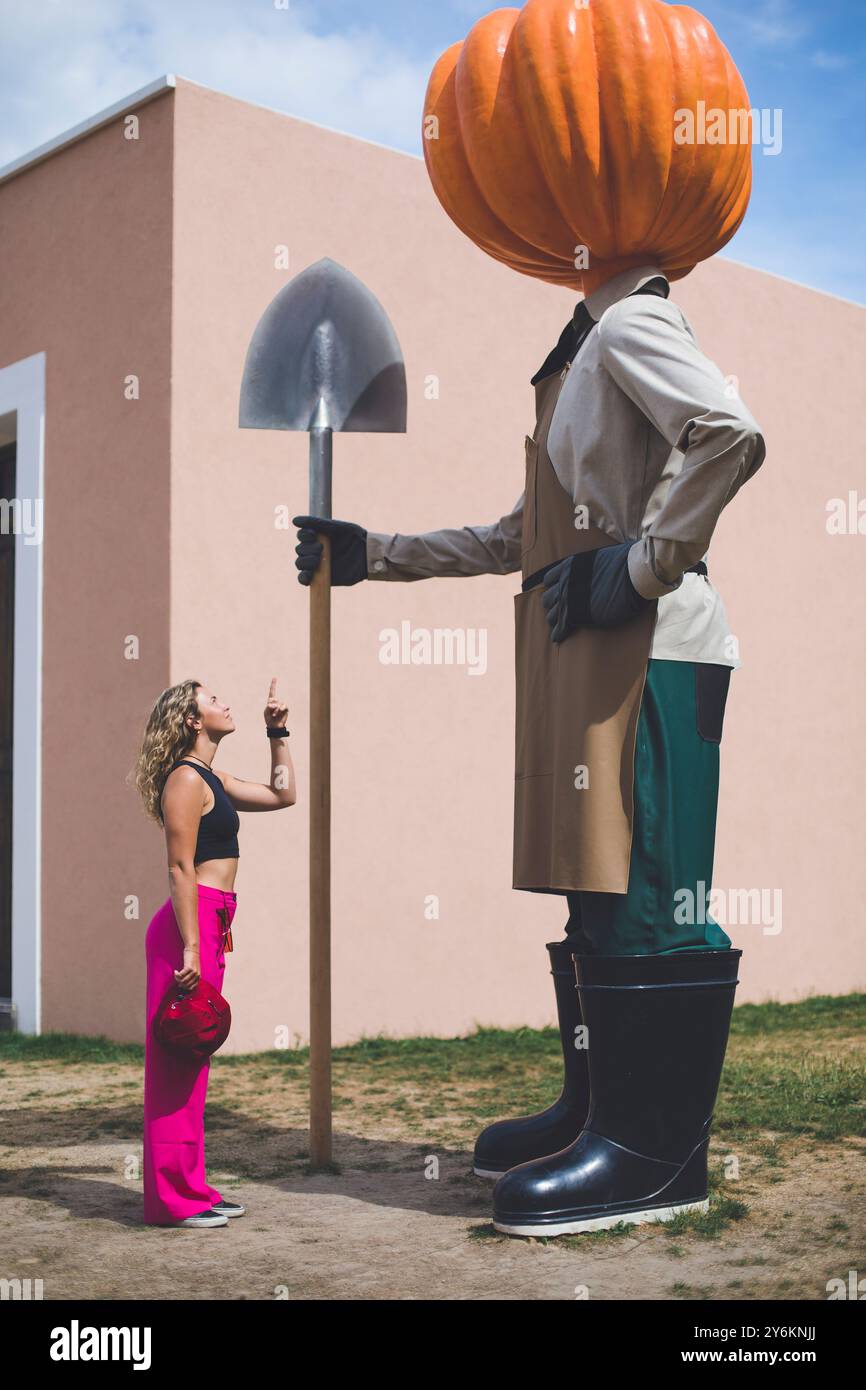 France, Hauts de France, Lille. Art installation of the Utopia Lille ...