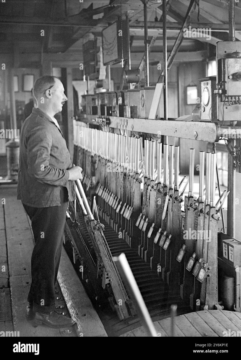 In the signal box at Waterloo © TopFoto Stock Photo - Alamy