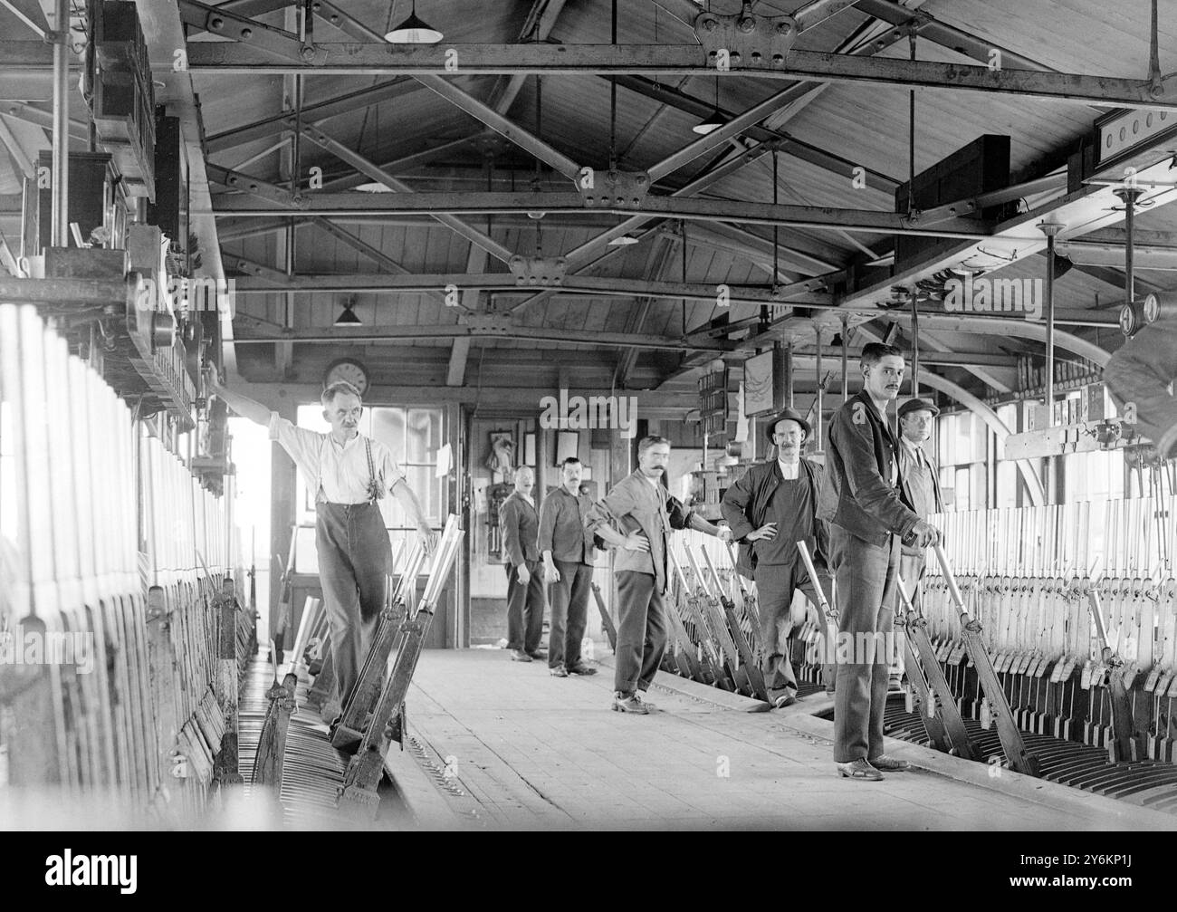 In the signal box at Waterloo Station, London. © TopFoto Stock Photo ...