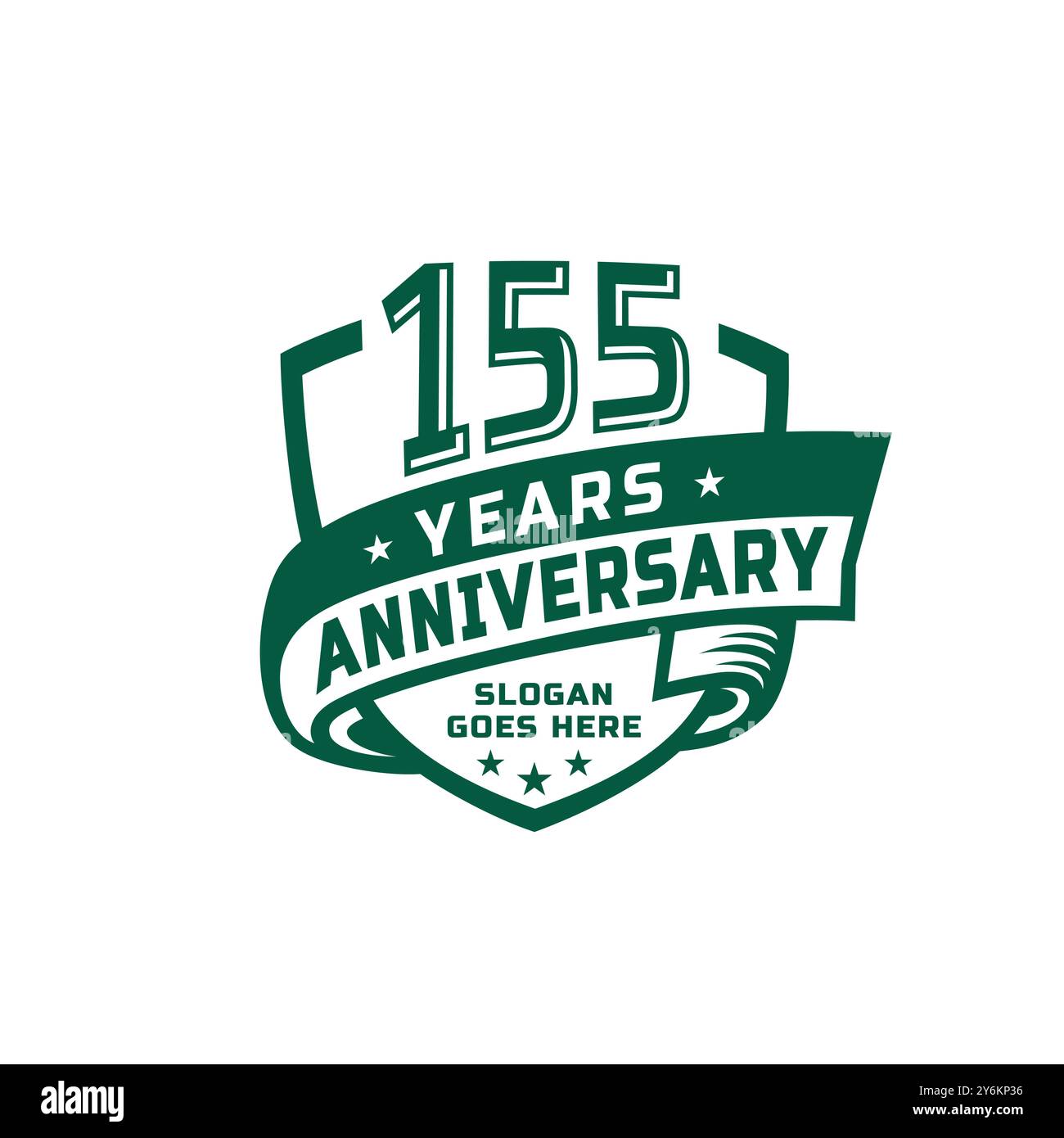 155 years anniversary celebration design template. 155th anniversary ...