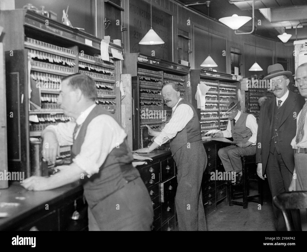Waterloo Station. Interior of Booking office. 30 August 1926 © TopFoto ...
