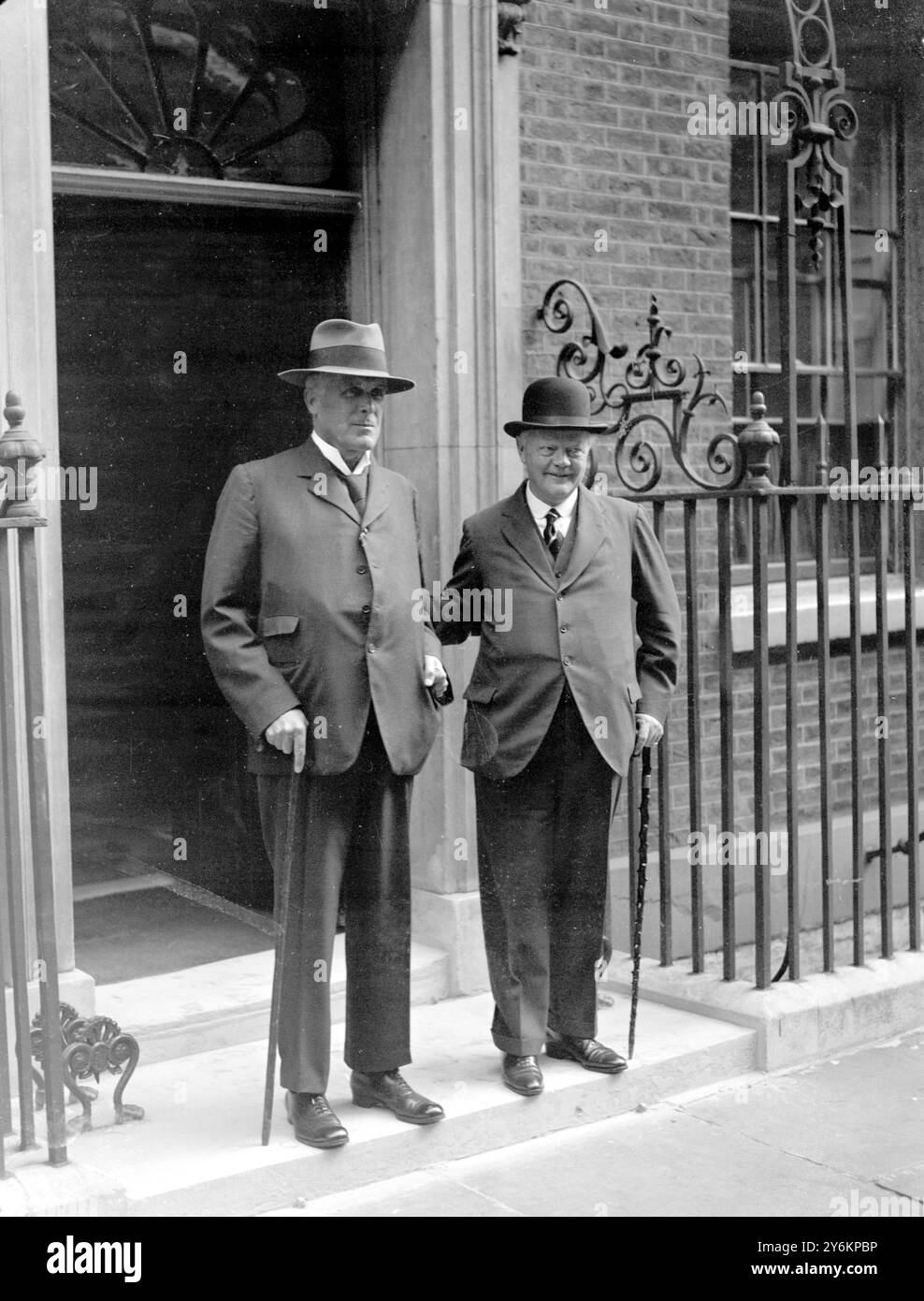 Lord Sankey and Lord Hailsham attend a Cabinet Meeting at Downing ...