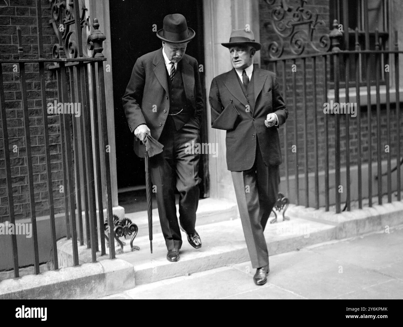 Cabinet Meeting at Downing Street on 9th June 1933. Sir Edward Hilton ...
