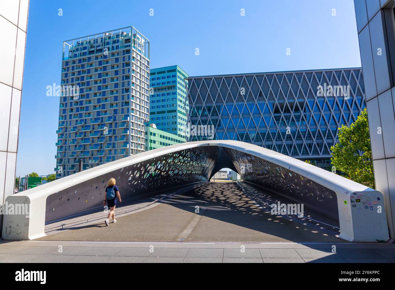 Antwerp park bridge pedestrians hi-res stock photography and images - Alamy