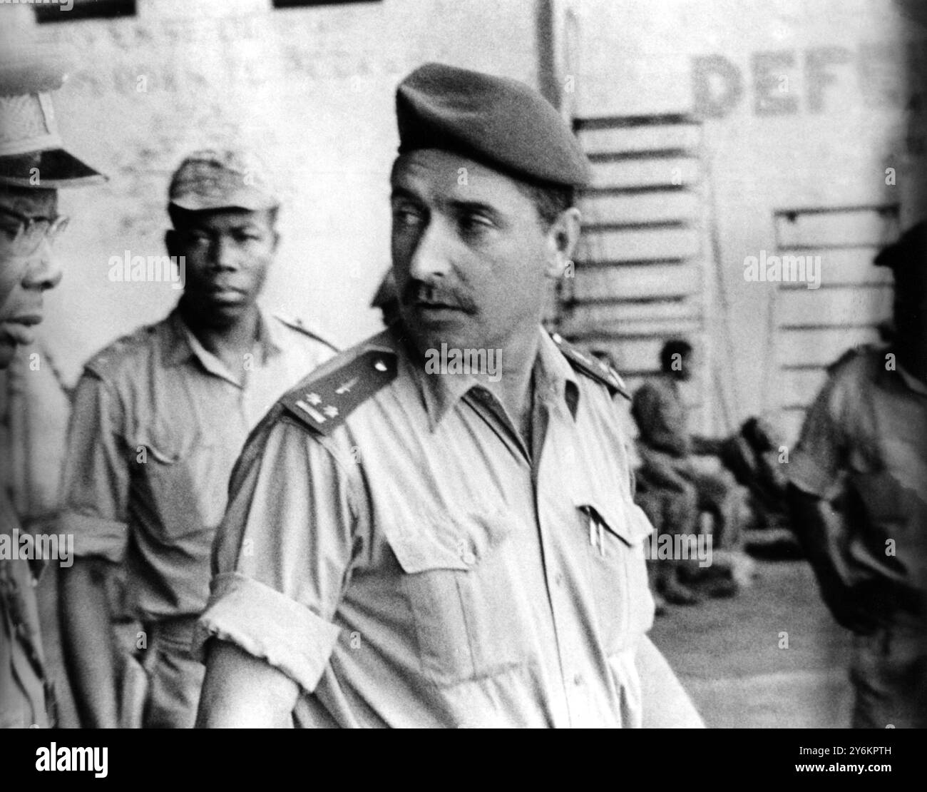 Major General Louis Bobozo and Mercenary Colonel, Bob Denard on ...