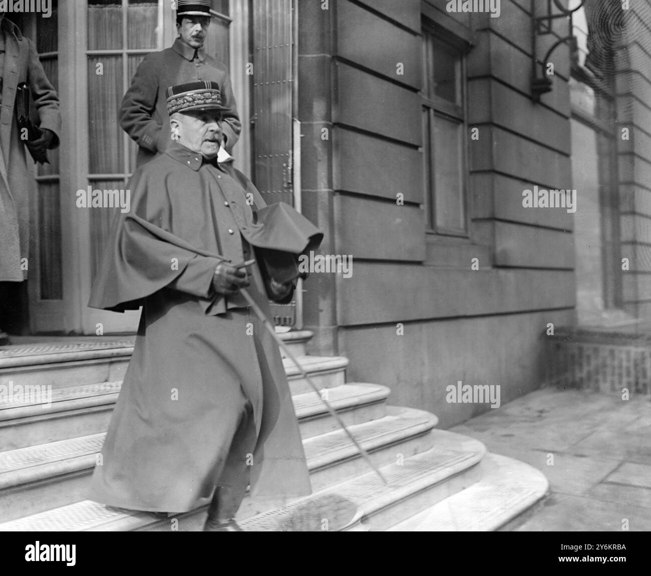 General Nivelle in London. Leaving the Ritz with Commander Count ...