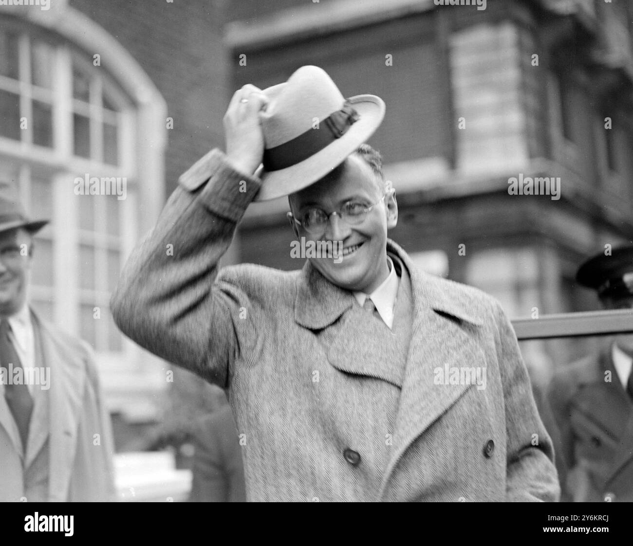 Herr Konrad Henlein , leader of the Sudeten Germans in Czechoslovakia ...