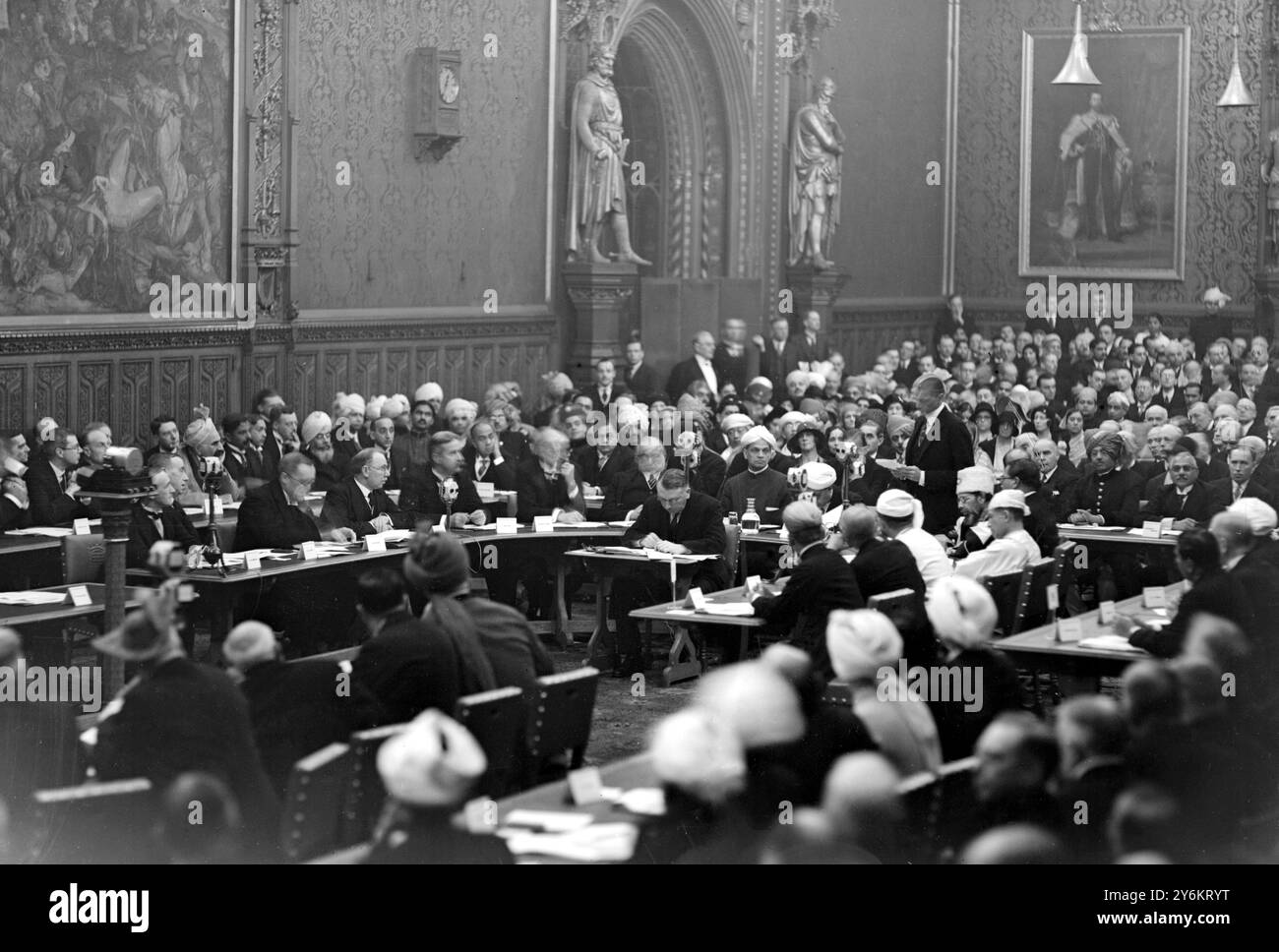 Indian Round Table Conference. London 1930 Stock Photo - Alamy