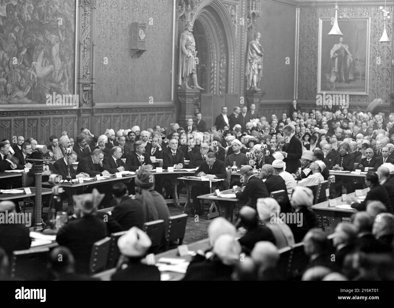 Indian Round Table Conference. London 1930 Stock Photo - Alamy