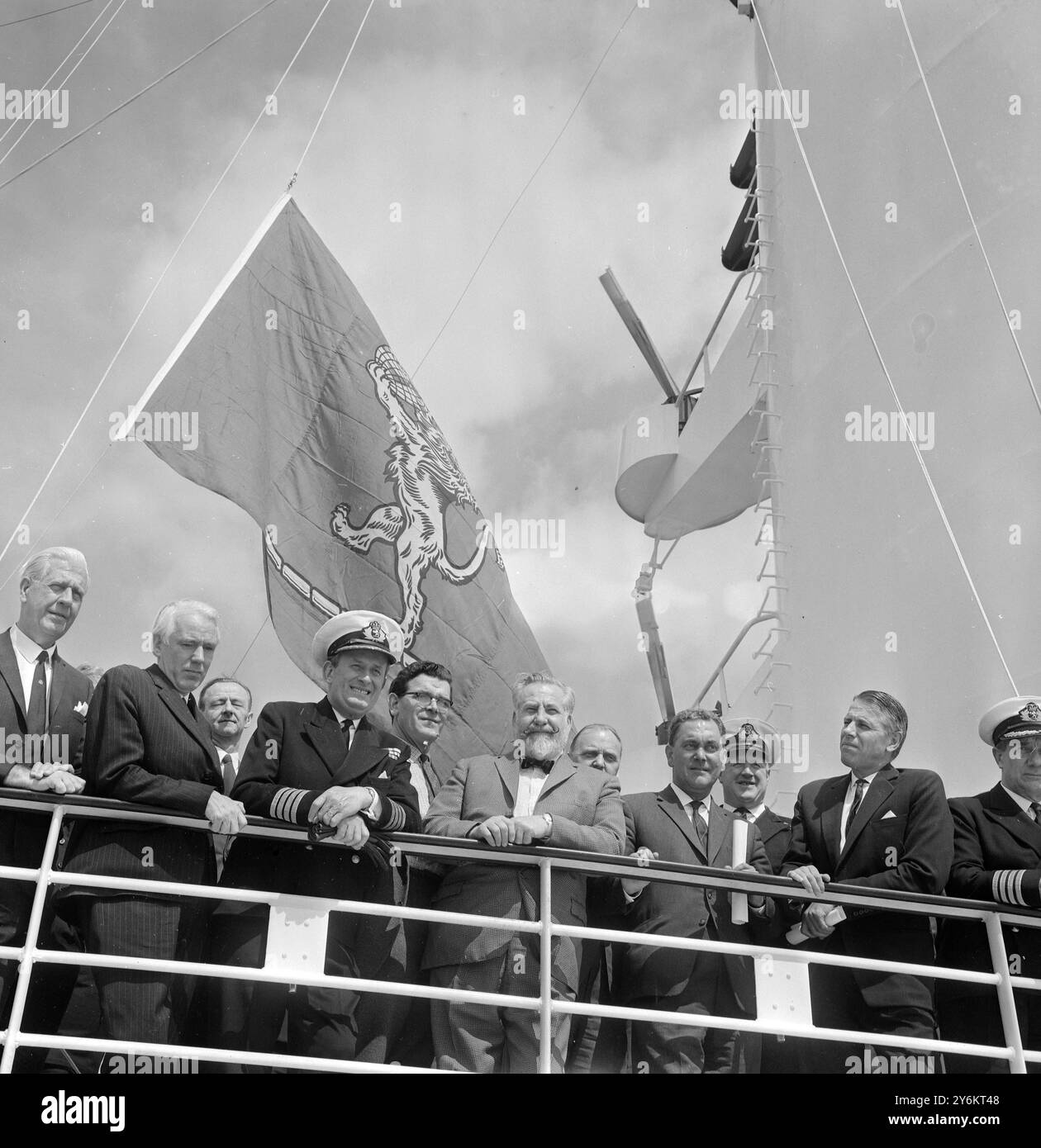 Southampton, England: Captain William Warwick (with beard), the Captain ...